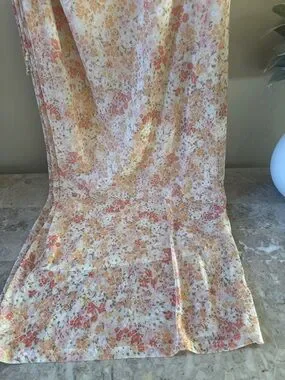 Sage | Dresses | Sage The Label Floral Maxi Dress In Peach Yellow Cream ...